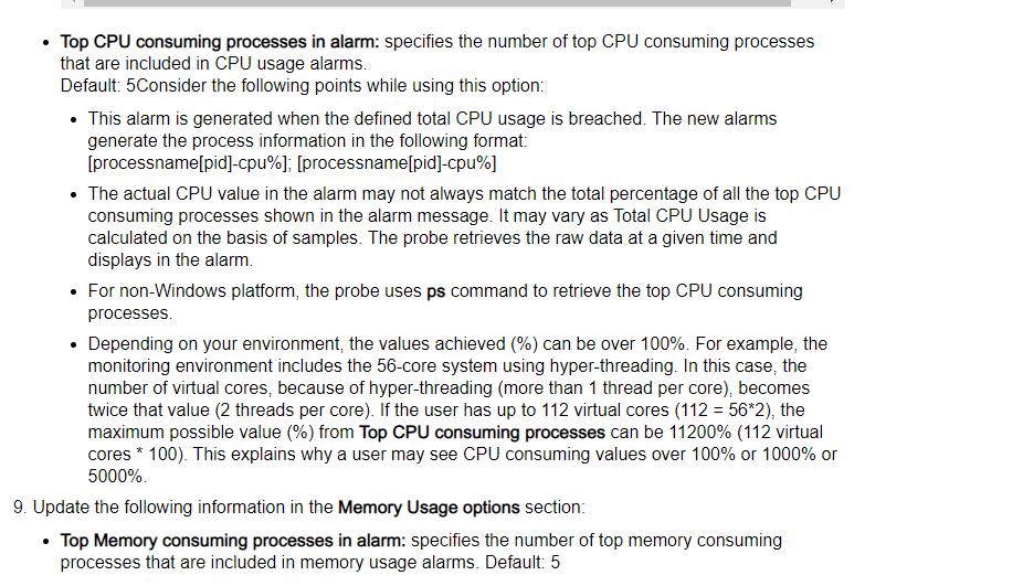cpu Top processes for REDHAT | DX Unified Infrastructure Management