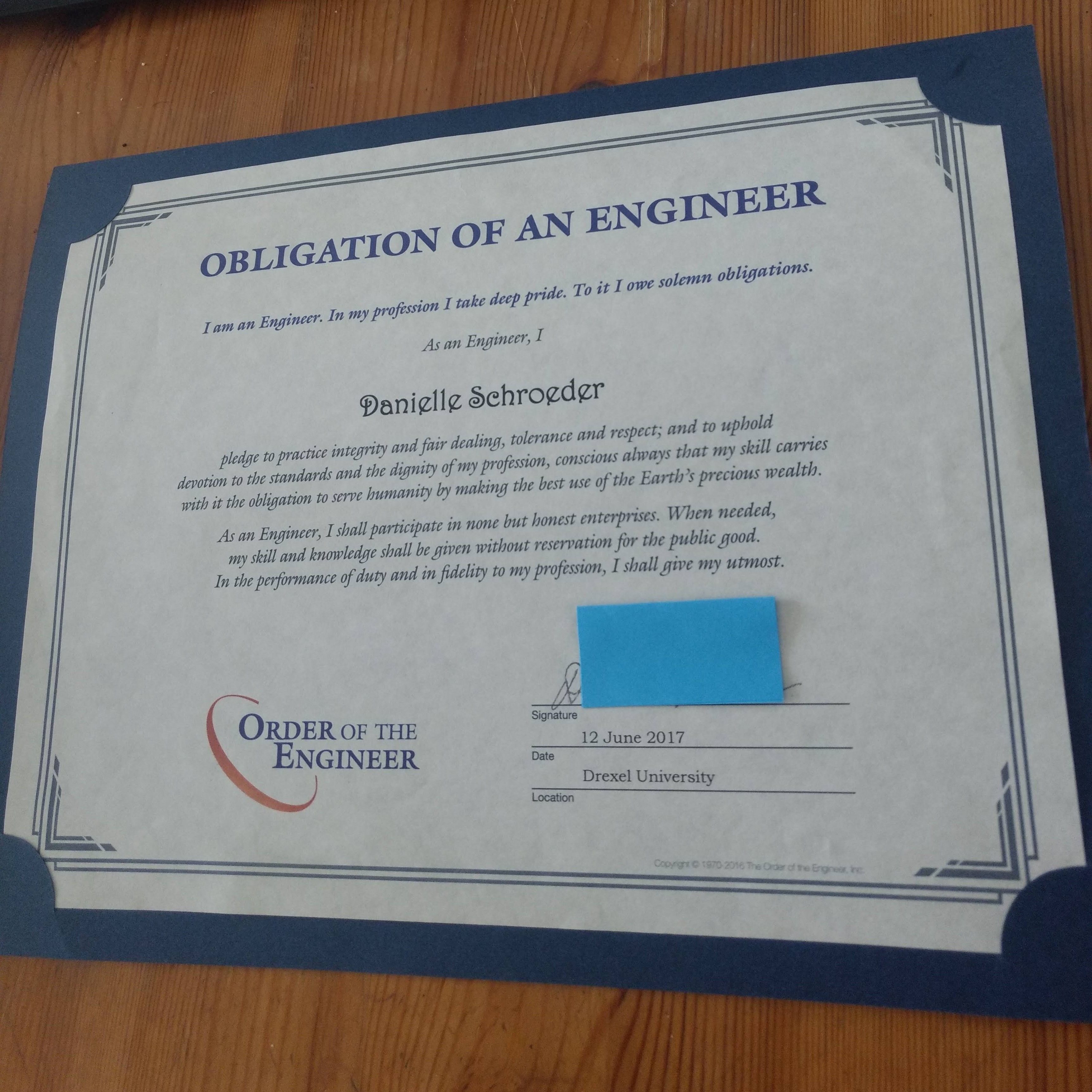 Order of the Engineer | Career By Design