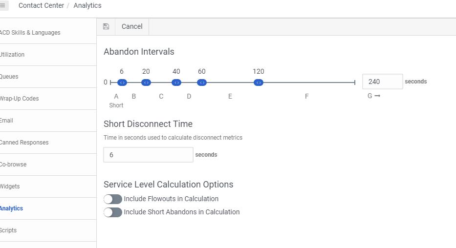 SLA Calculation | Genesys Cloud - Main