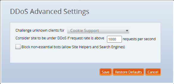 How to manage your DDoS threshold in Advanced DDoS Settings | Imperva Cyber Community
