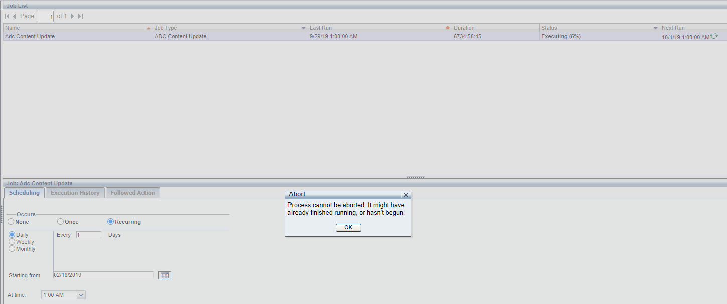 Error on ADC update feature | Imperva Cyber Community