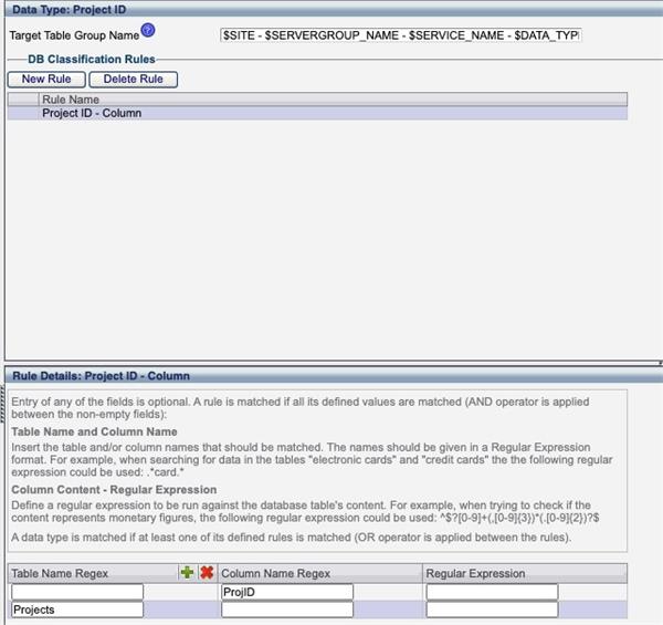 Configuring a Scan for Sensitive Data with Imperva DAM