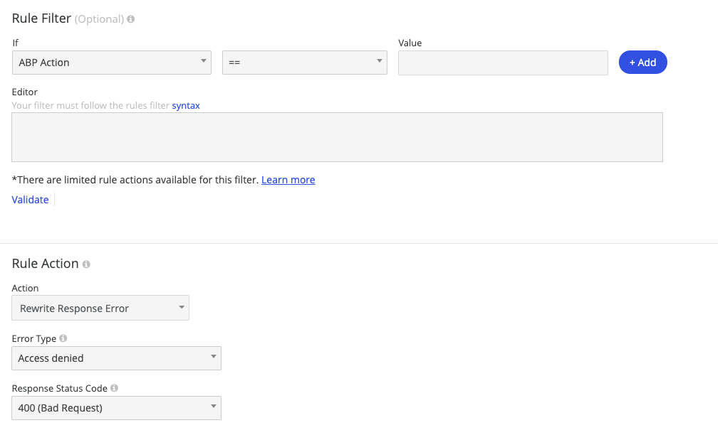 Creating Custom Error Responses for APIs