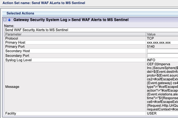 Steps for Enabling Imperva WAF Gateway Alert Logging to Azure Sentinel