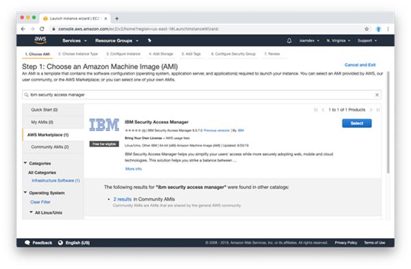 Deploying the IBM Security Access Manager Virtual Appliance on Amazon EC2