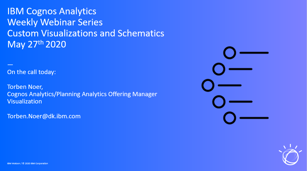 Custom visualizations and Schematics in Cognos Analytics | Cognos Analytics