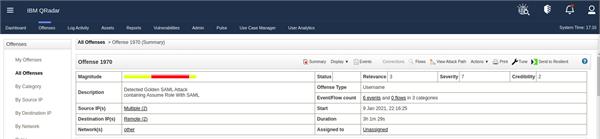 Detecting Golden SAML Attack in QRadar