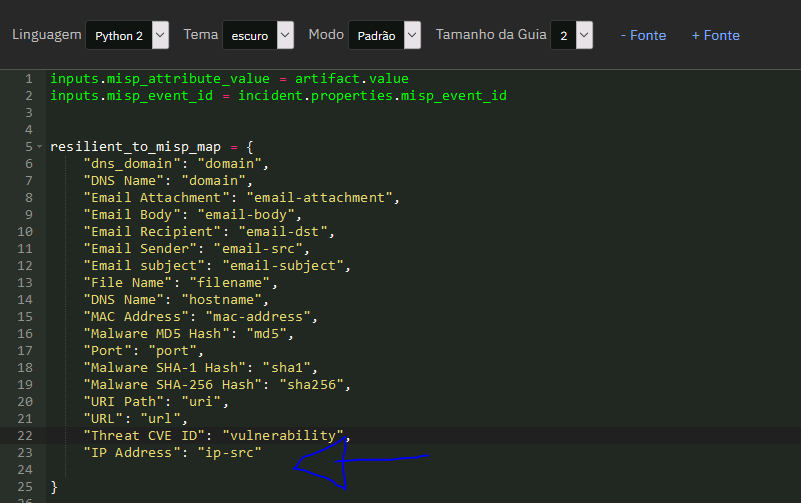 How to differentiate IP Address Source and IP Address Destination in IBM Resilient to send to ...