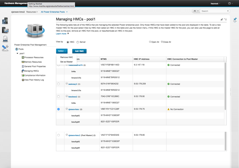 Power Enterprise Pools - Multiple HMC Support