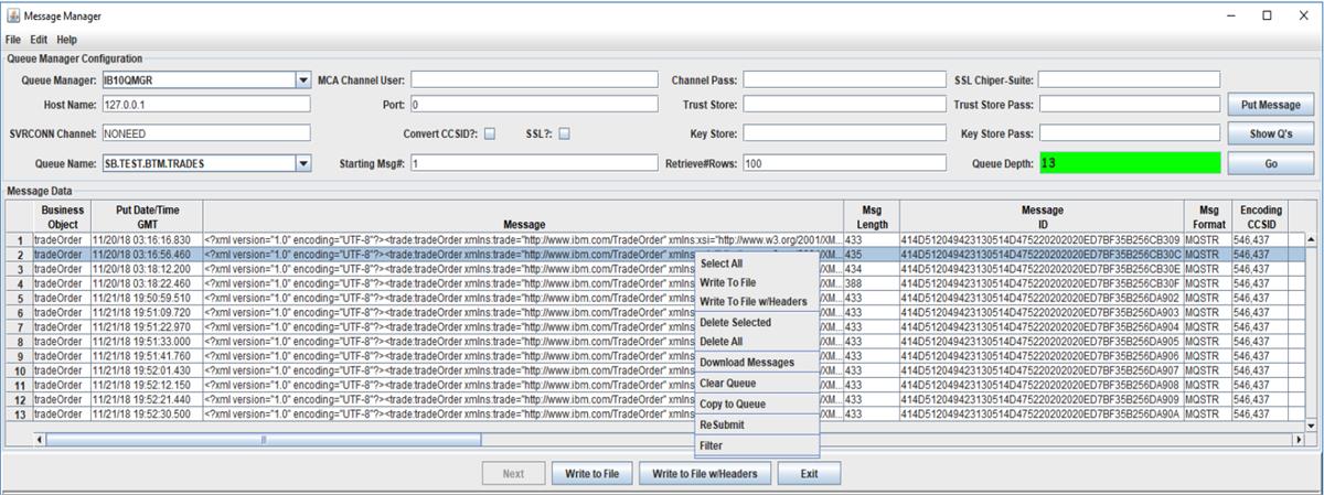 MQ Message Manager - Integration