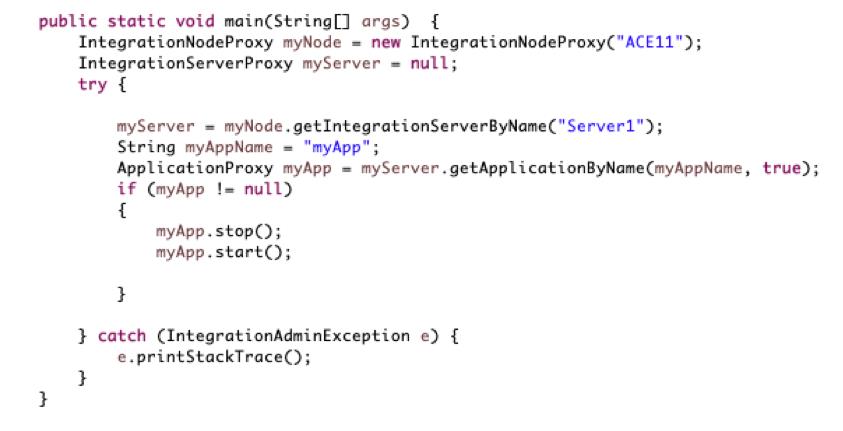 Using the Integration API with ACE v11 - Integration
