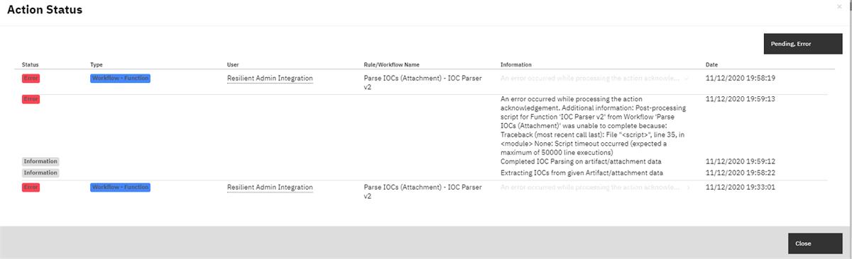 IOC Parser failed rows more then 25000 IOC | IBM QRadar SOAR