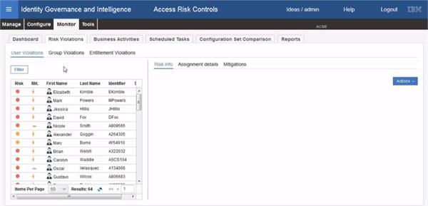 Risk Management with IBM Security Identity Governance and Intelligence.