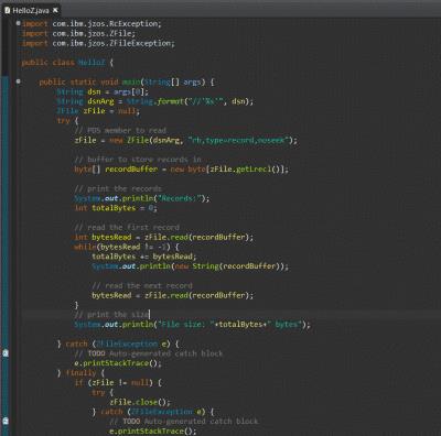 Develop a Java Application for z/OS with IDz 15.0 in Minutes