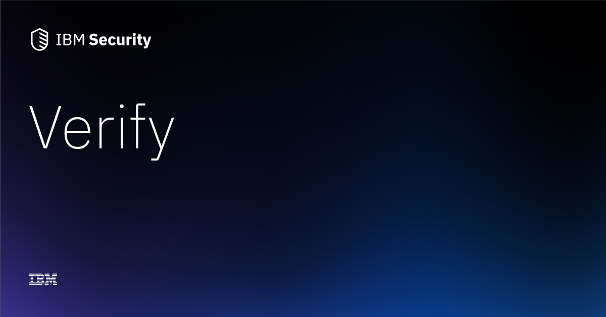 Identity and Access Management with IBM Security Verify