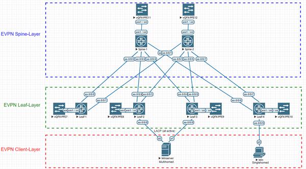 EVPN-VXLAN on vQFX (EVE-NG Lab) | Labs