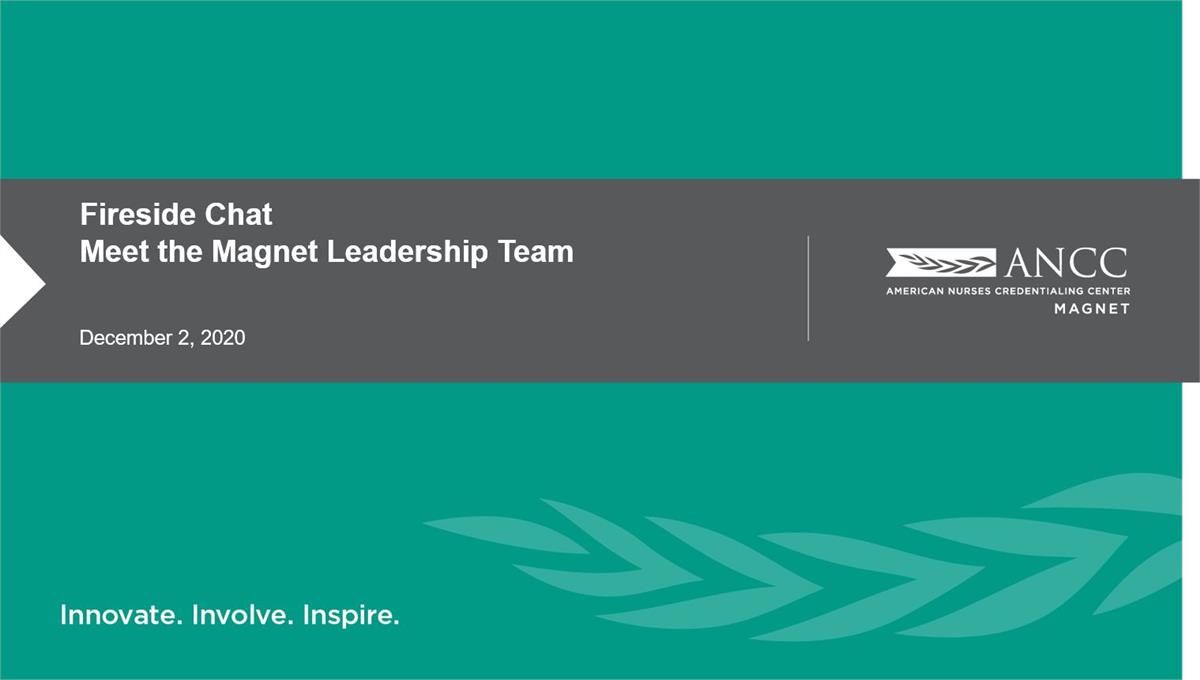 Nursing Excellence Webinar Series - Magnet Learning Communities