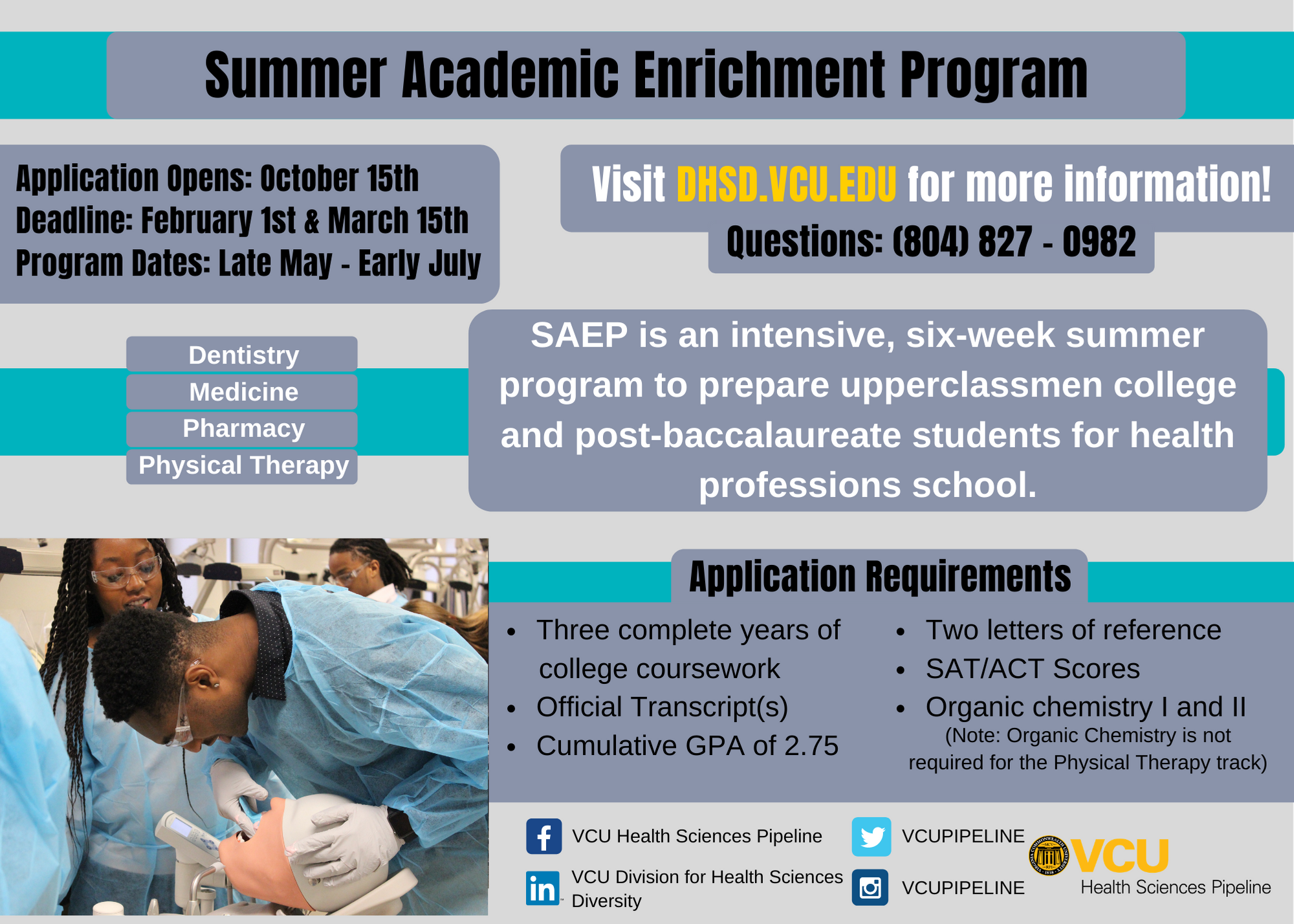 Paid summer enrichment programs at Virginia Commonwealth University ...