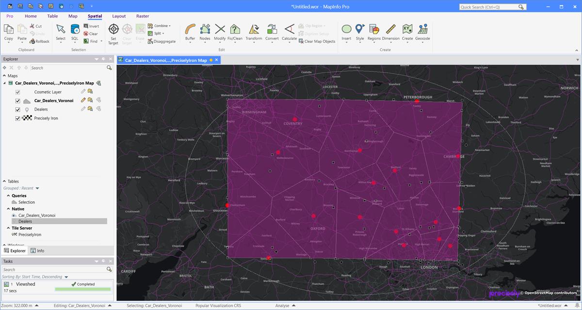 MapInfo Monday: Creating Voronoi Polygons from Points | MapInfo Pro