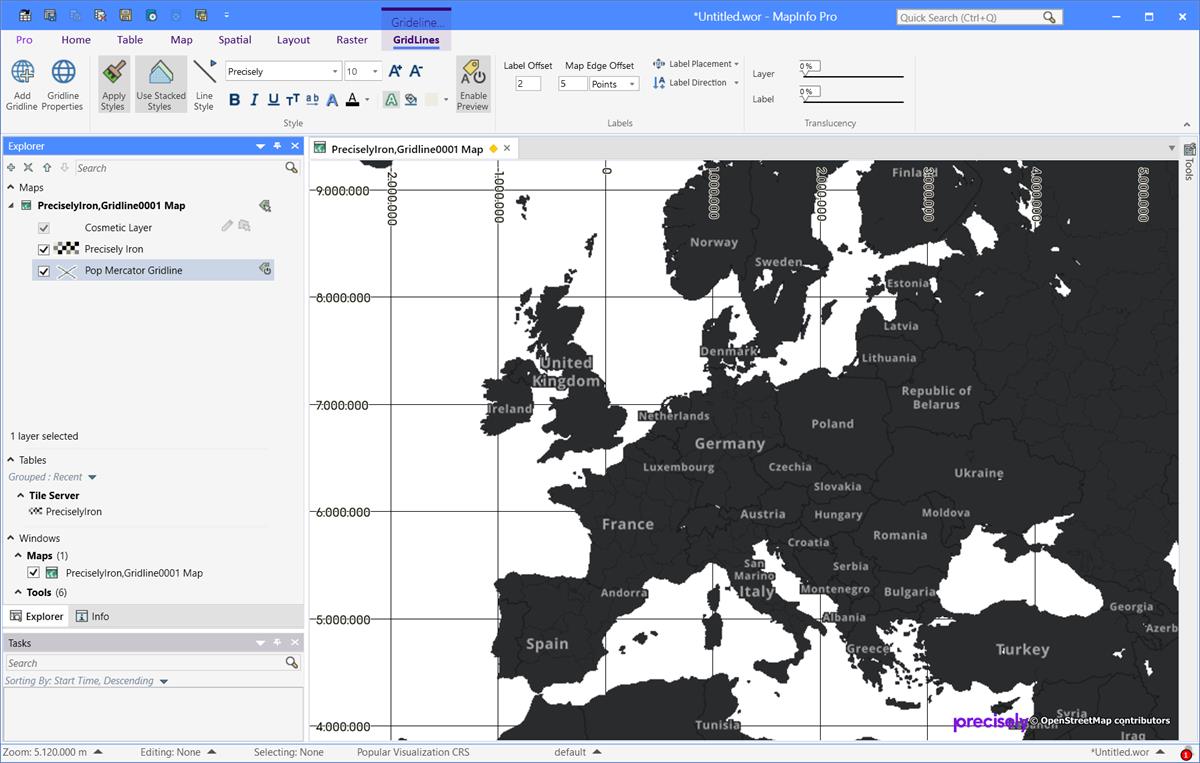 MapInfo Monday: Adding Gridlines to the Map | MapInfo Pro