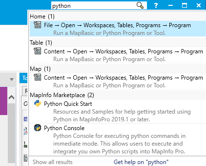 Getting Started using Python In MapInfo Pro | MapInfo Pro