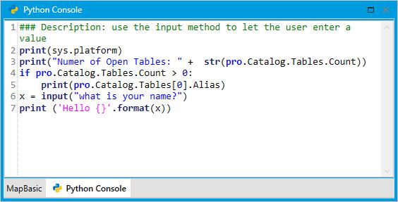 Using Python for scripting in MapInfo Pro | MapInfo Pro Developers User Group