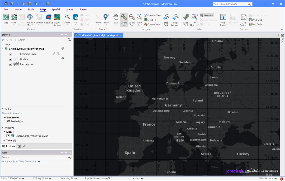 MapInfo Monday: Adding Gridlines to the Map | MapInfo Pro
