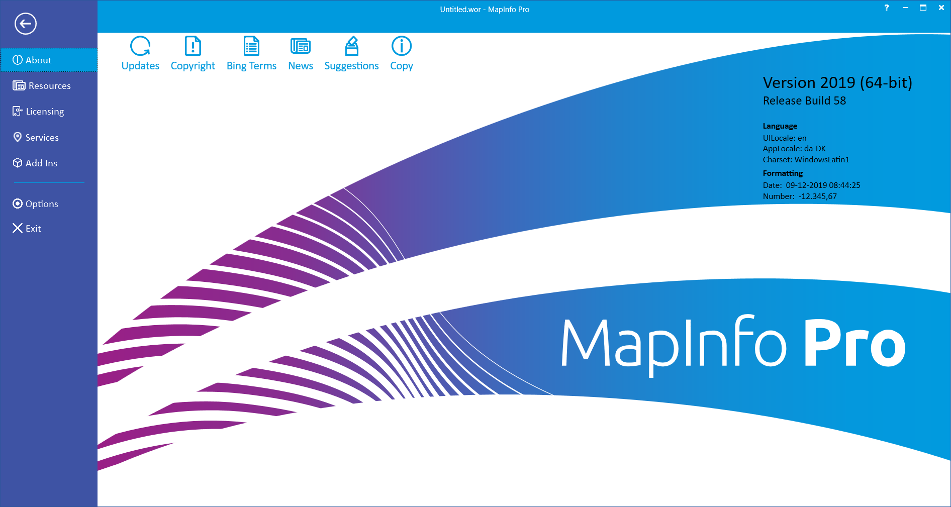 Accessing Regional Settings and Language details in MapInfo Pro v2019 ...