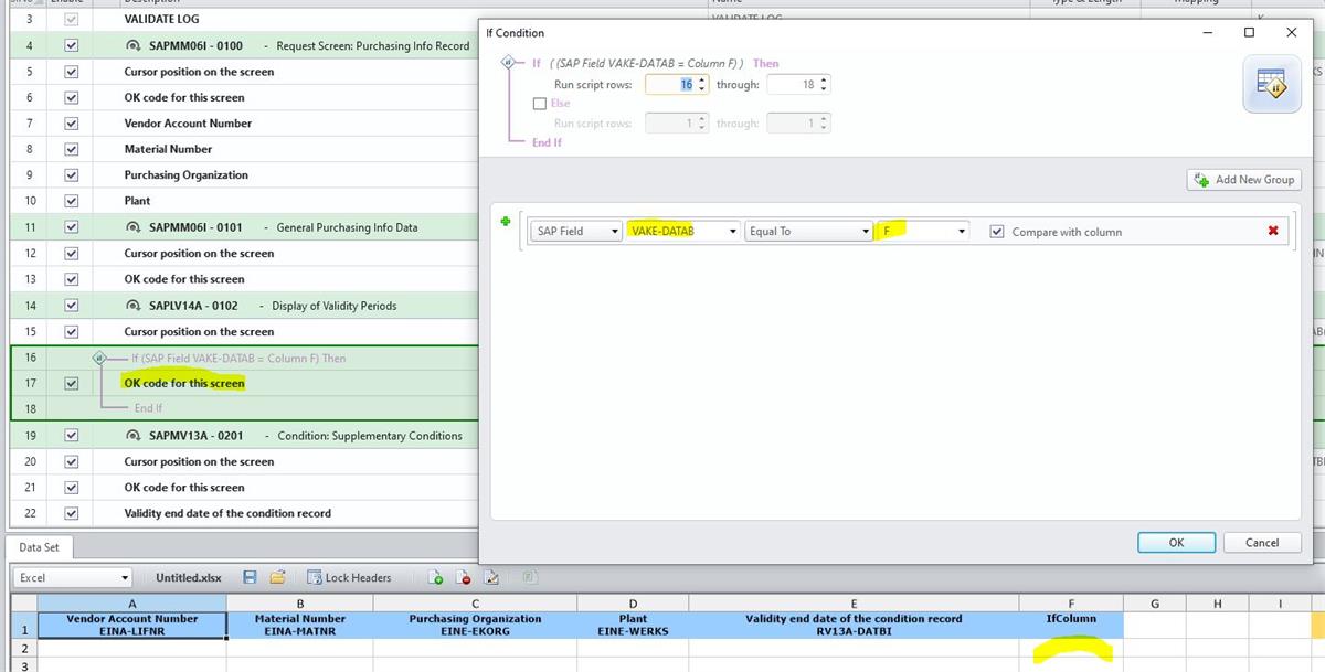 Recording ME12 - Update validity dates for price conditions | Automate