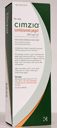 CIMZIA (Certolizumab pegol) dosage, indication, interactions, side ...