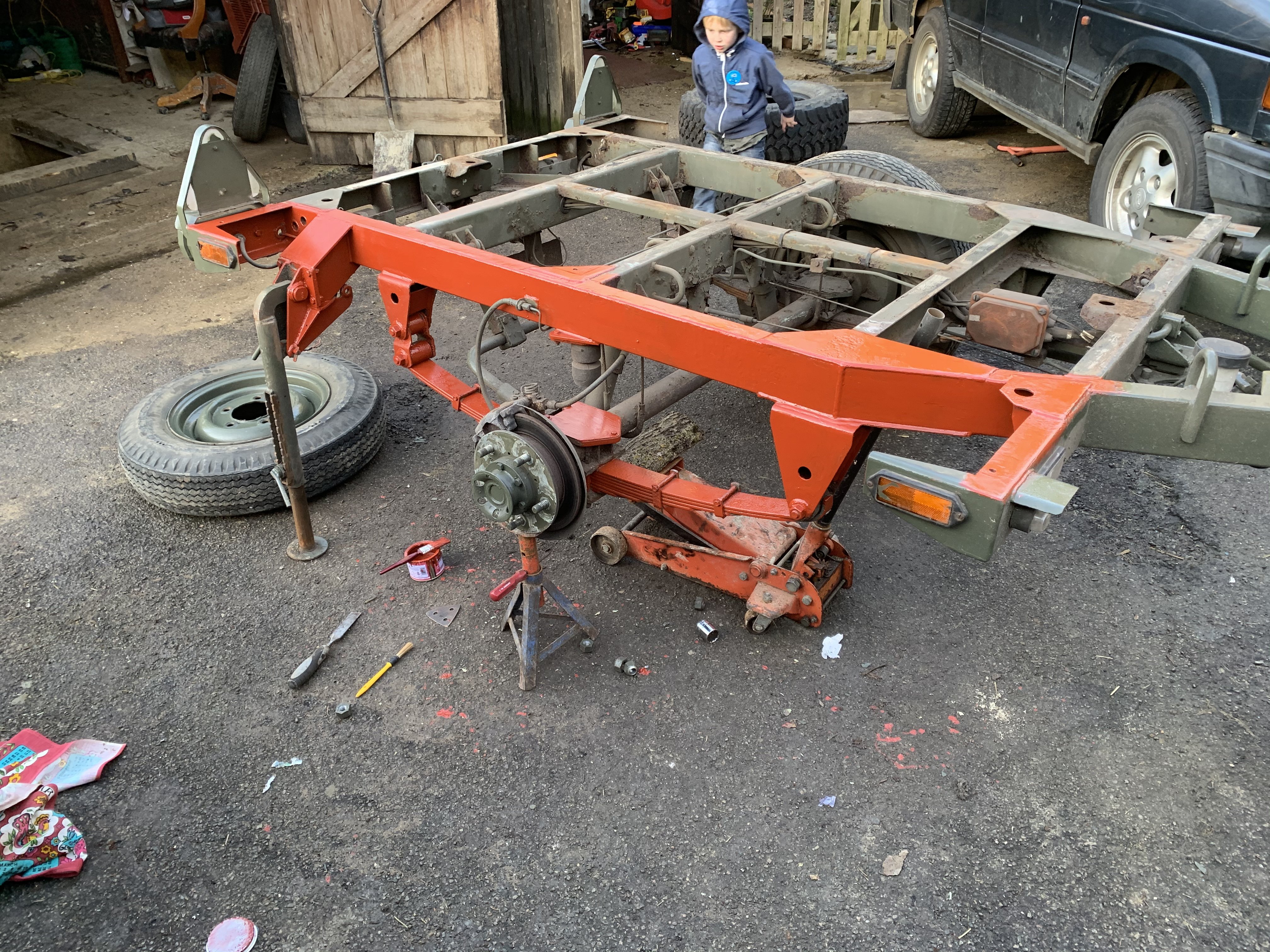 Sankey wide track trailer - Blogs of MV restorations - HMVF - Historic ...