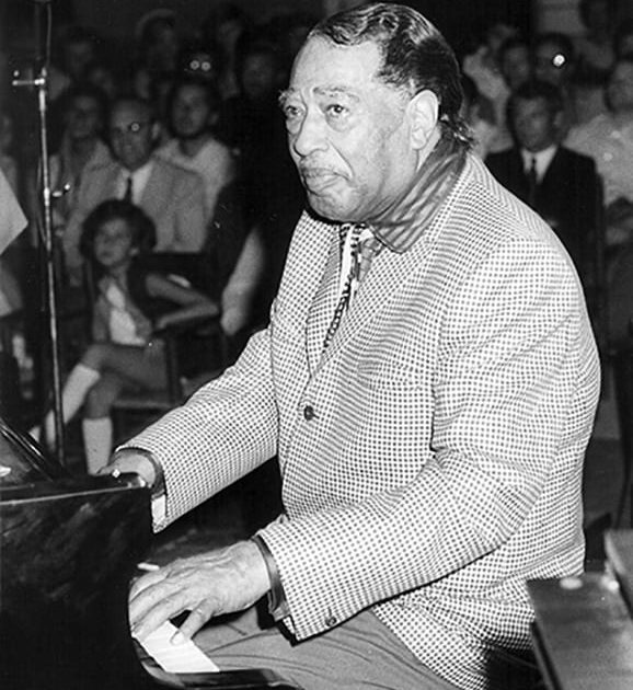 Duke Ellington playing piano at the Piper Club, Rome - Holden Luntz Gallery