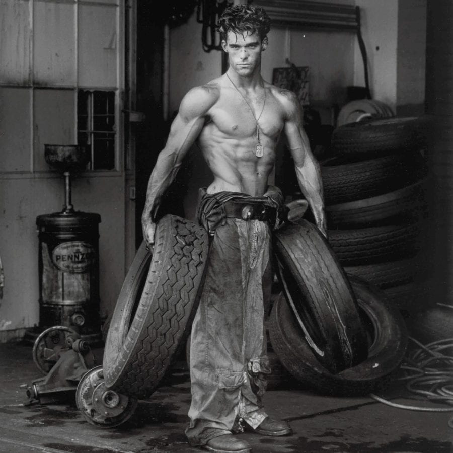 Fred with Tires, Hollywood - Holden Luntz Gallery