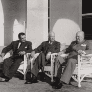The Big 3, Joseph Laniel, President Eisenhower, Churchill - Holden ...