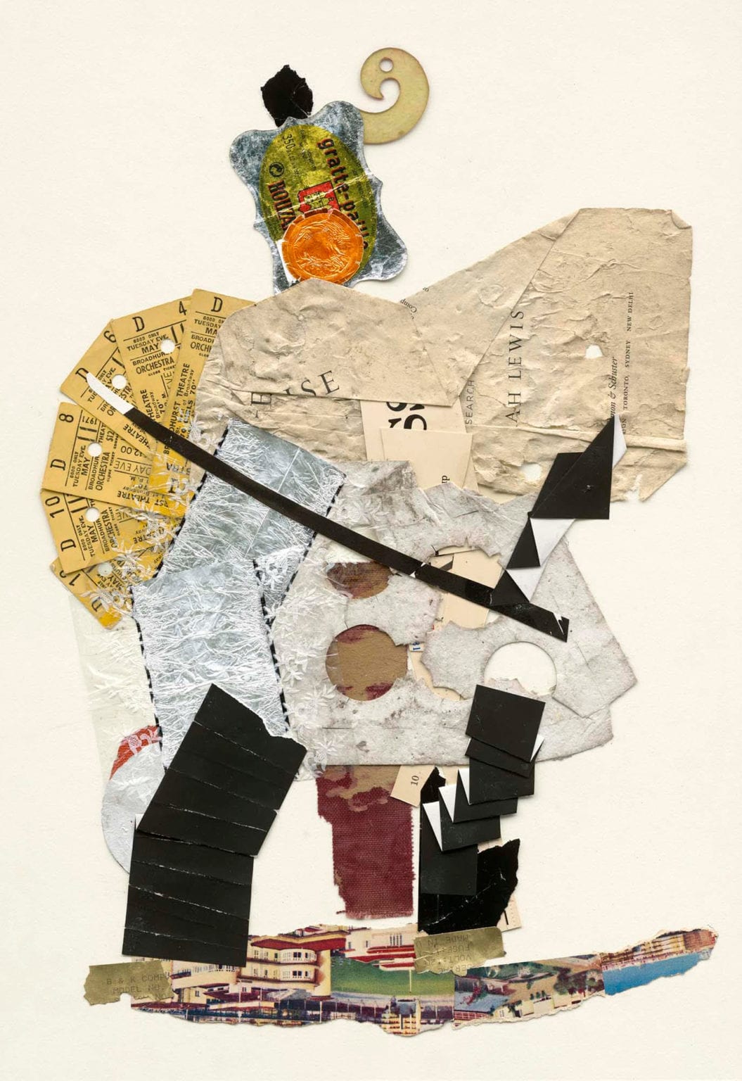 Samurai, Mix Media Collage Series - Holden Luntz Gallery