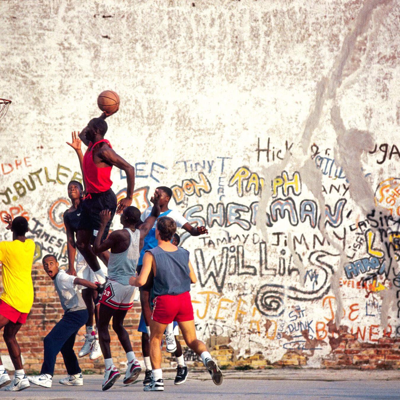 Michael Jordan, Graffiti Wall, Nike - Holden Luntz Gallery