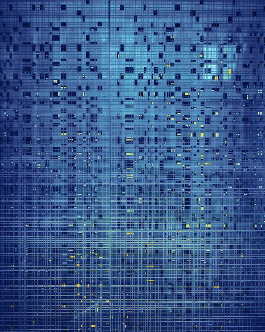 Blue Grid, San Francisco - Holden Luntz Gallery