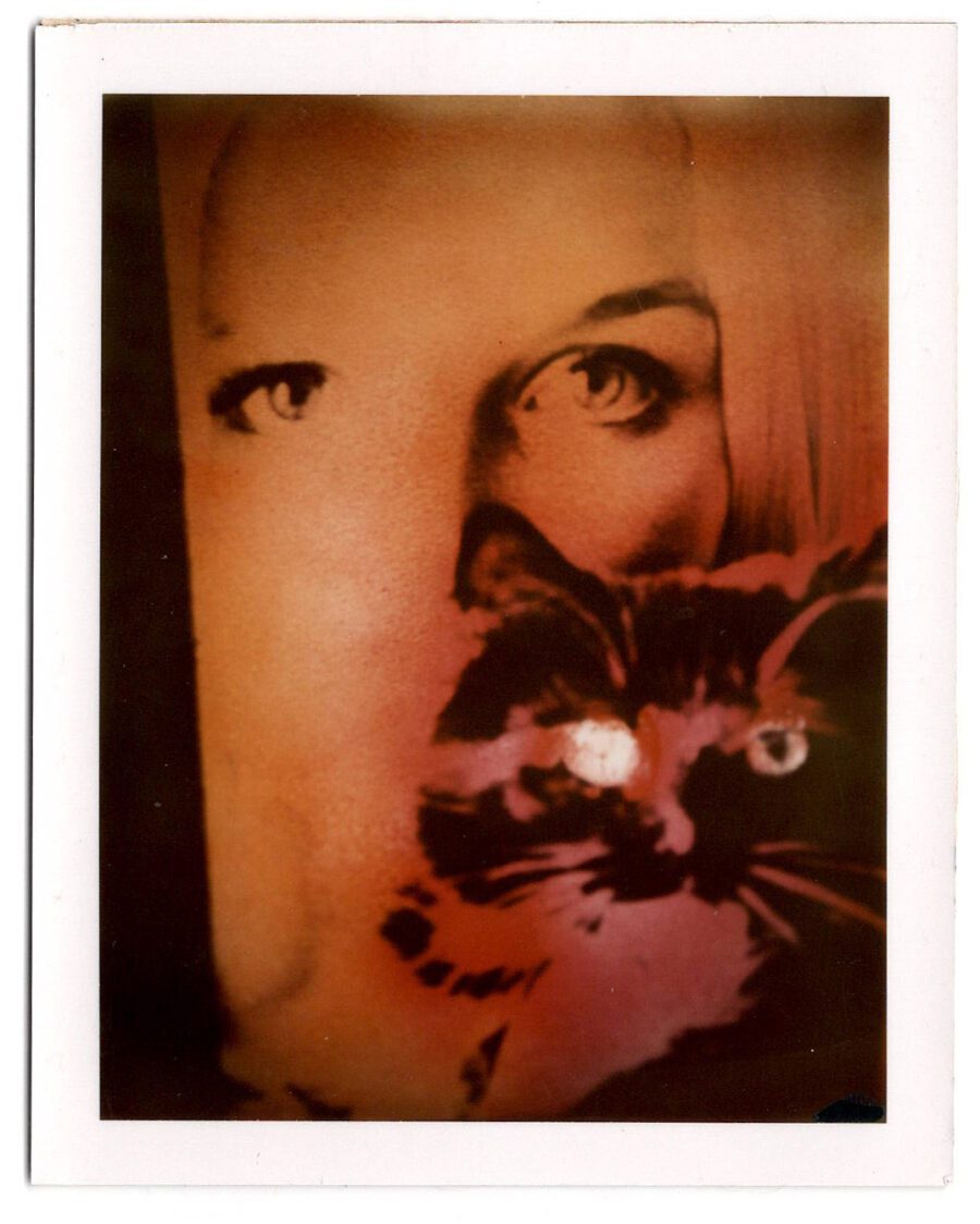 Debbie with Kali Cat - Holden Luntz Gallery
