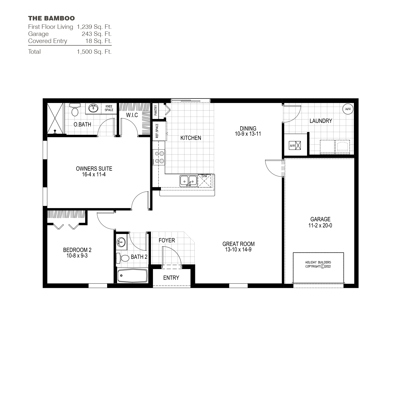 Bamboo New Home Floorplan - Holiday Builders