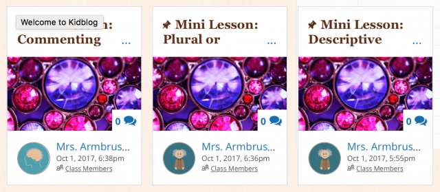 Mini Lessons in Kidblog – Kidblog