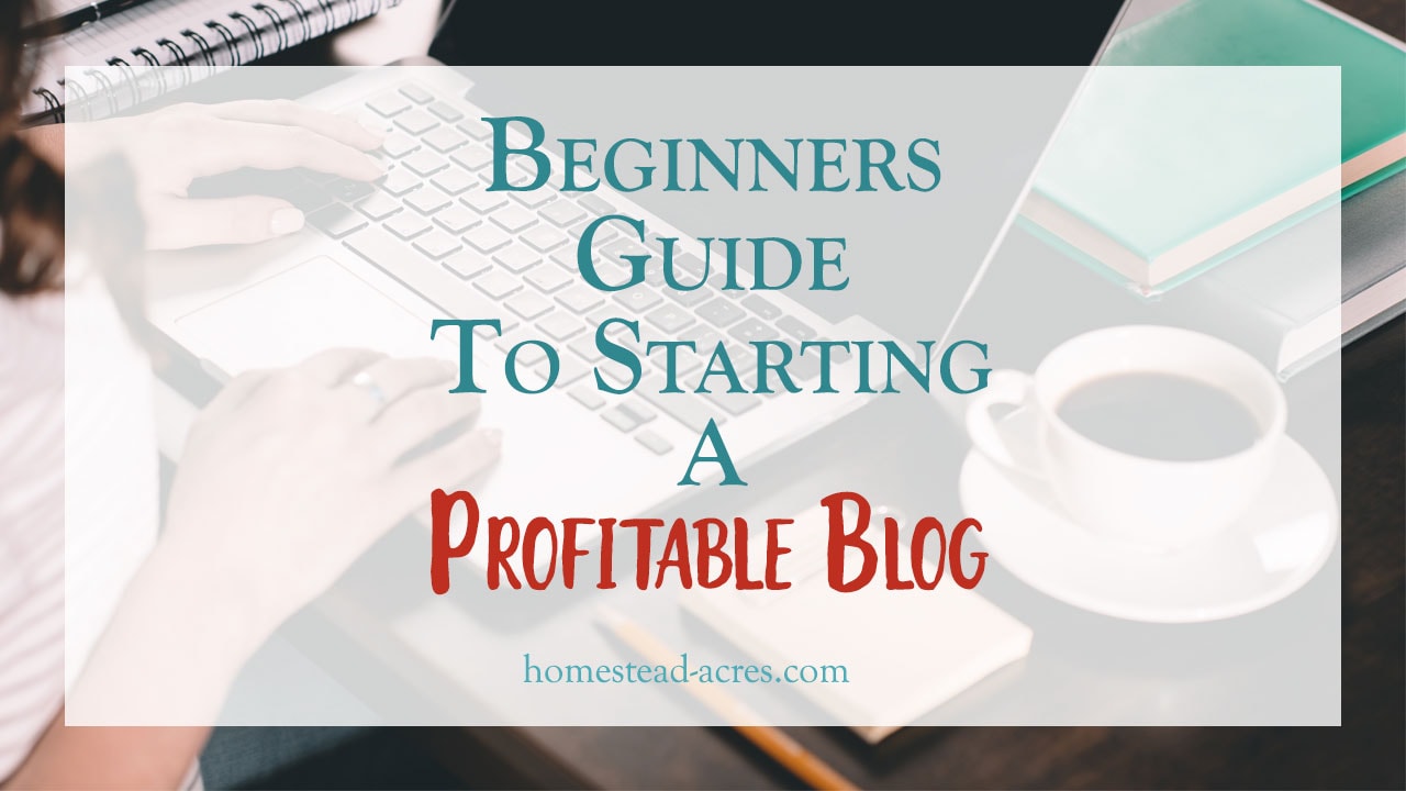 How To Start A Blog And 10 Reasons You Should - Homestead Acres