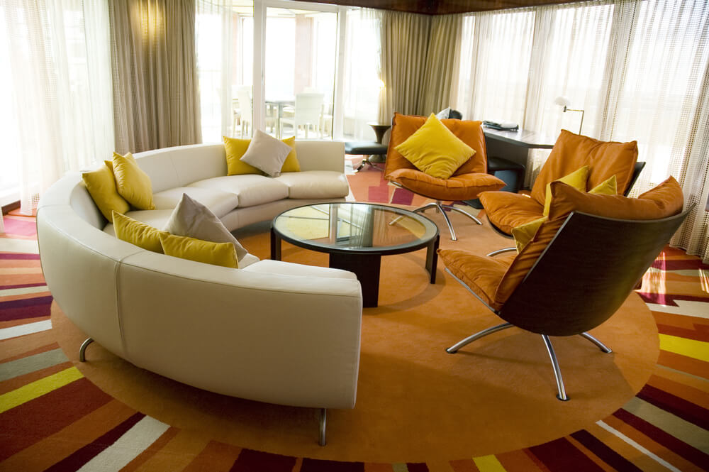 Circle Chairs Modern Living Rooms