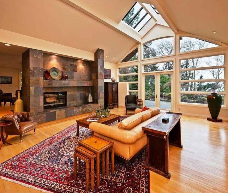 30 Naturally Lit Living Rooms with Skylights (PICTURES)