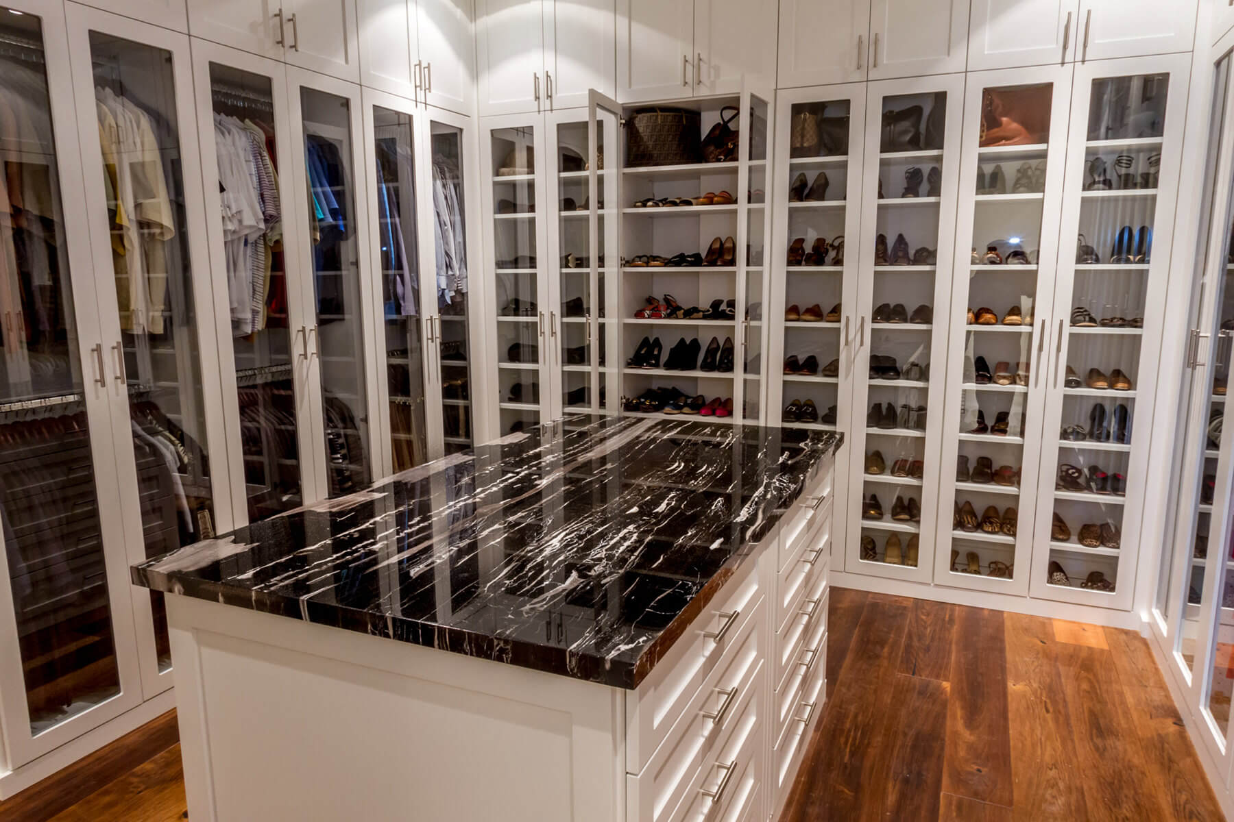 67 Reach-In and Walk-In Bedroom Closet Storage Systems