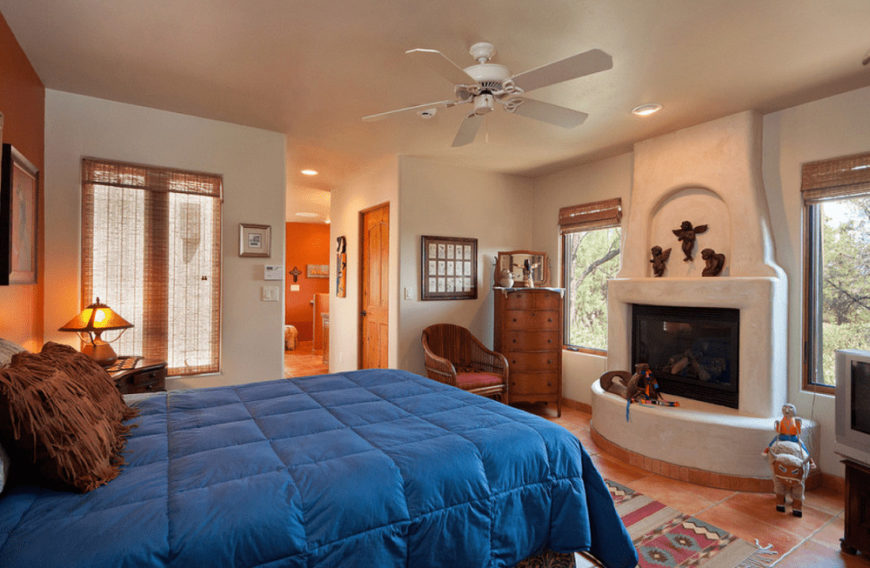 45 Southwestern Style Bedroom Ideas (Photos) - Homeporio