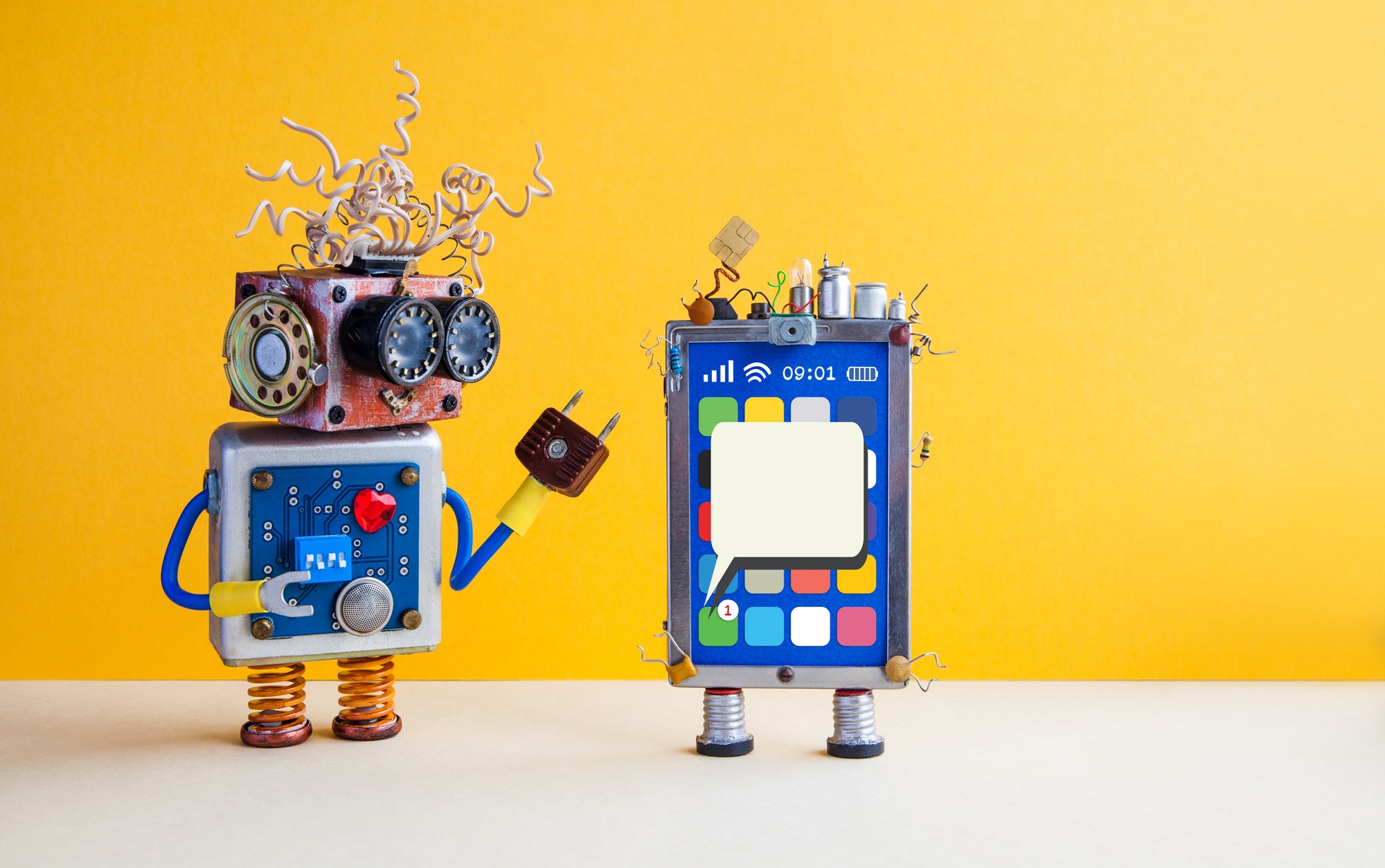 Toy smartphone and robot assistant. – Hoover Church of Christ