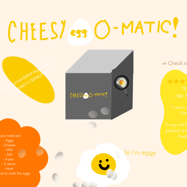 Cheesy Egg O-Matic! (Silly Ad Competition Entry) by KellyGreen