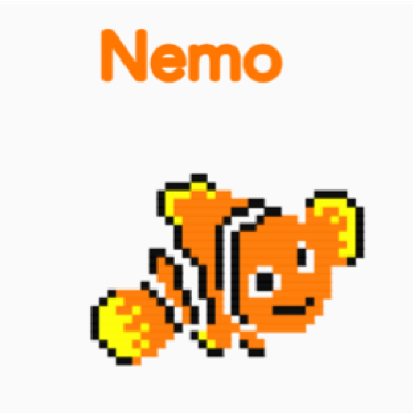 Nemo pixel art! by Dolphin coders