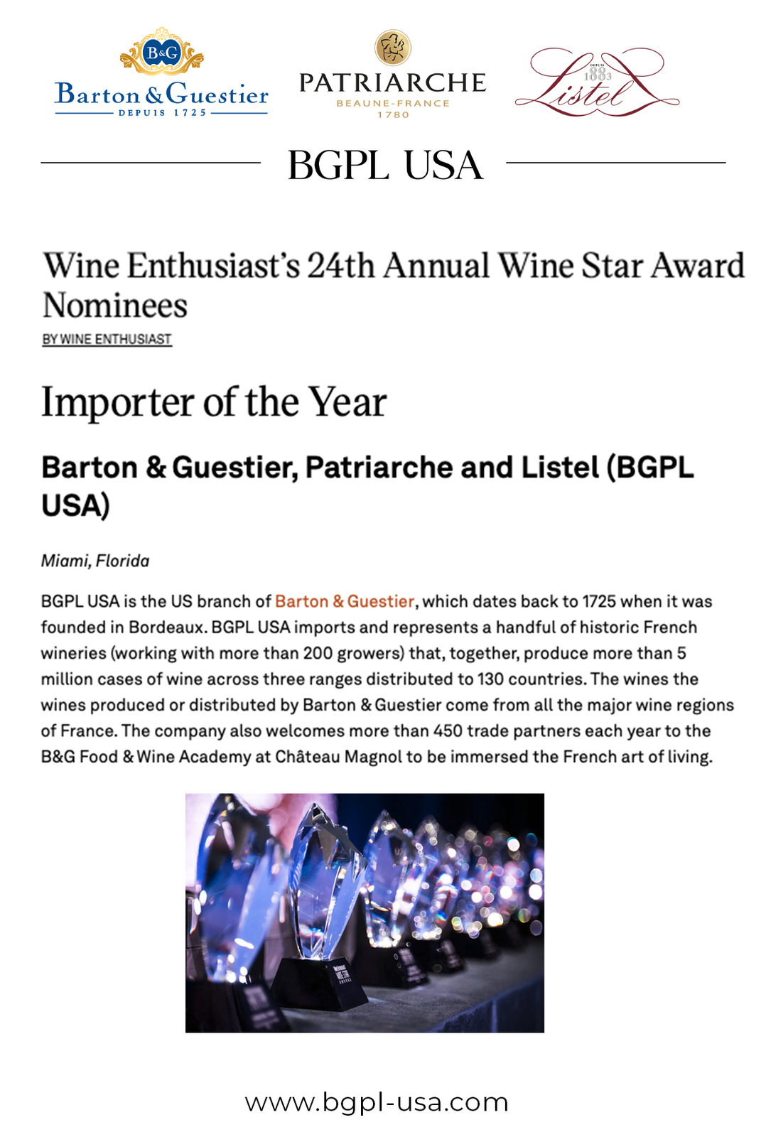 Importer of the Year | Barton & Guestier