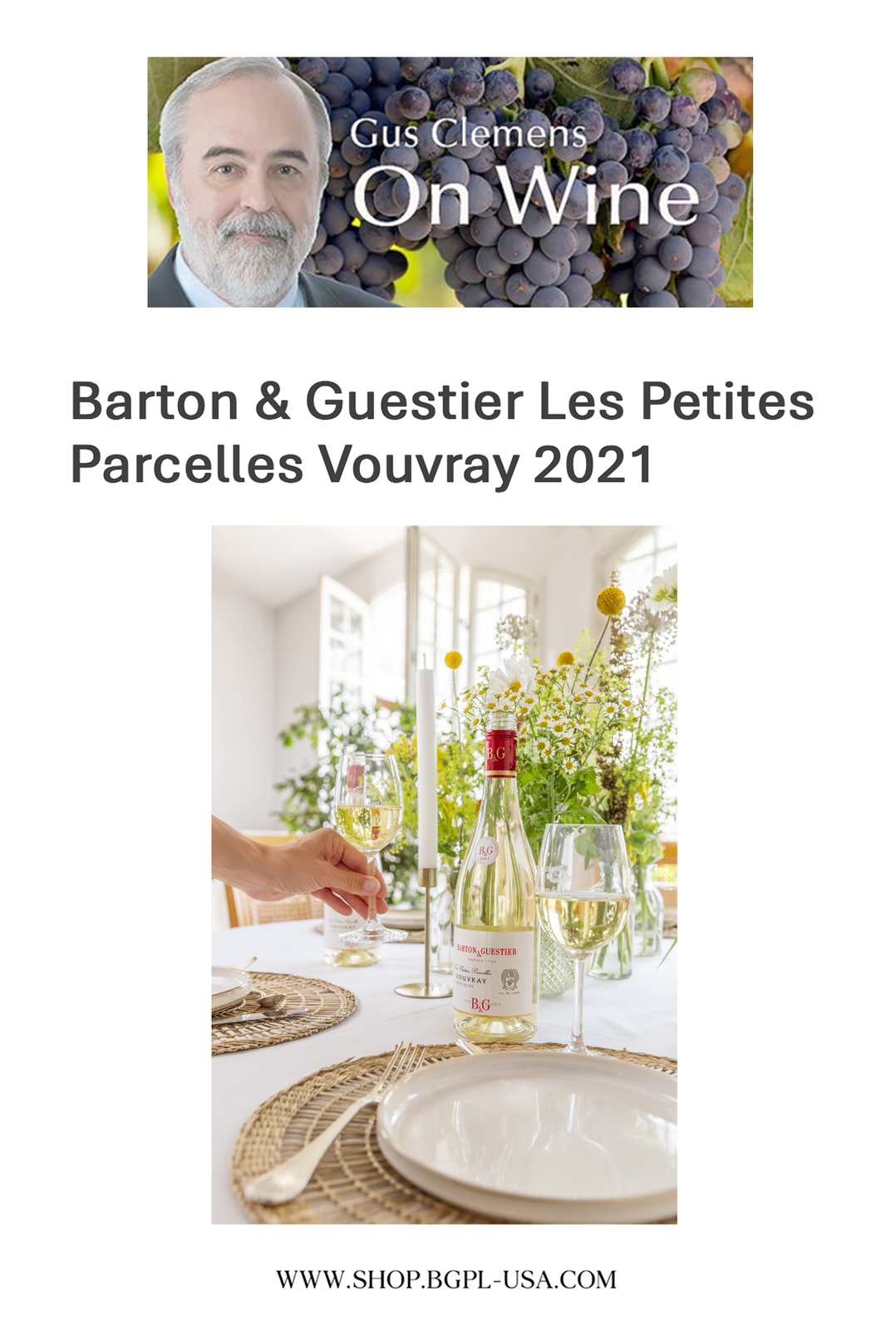 Barton & Guestier Les Petites Parcelles Vouvray 2021 | Barton & Guestier